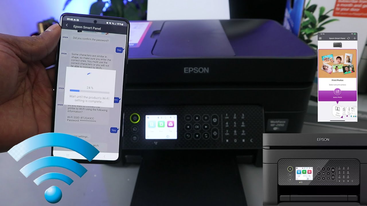 How to Connect Epson Workforce WF-2950, 2830, Pro WF-4833, Pro WF-4820 ...