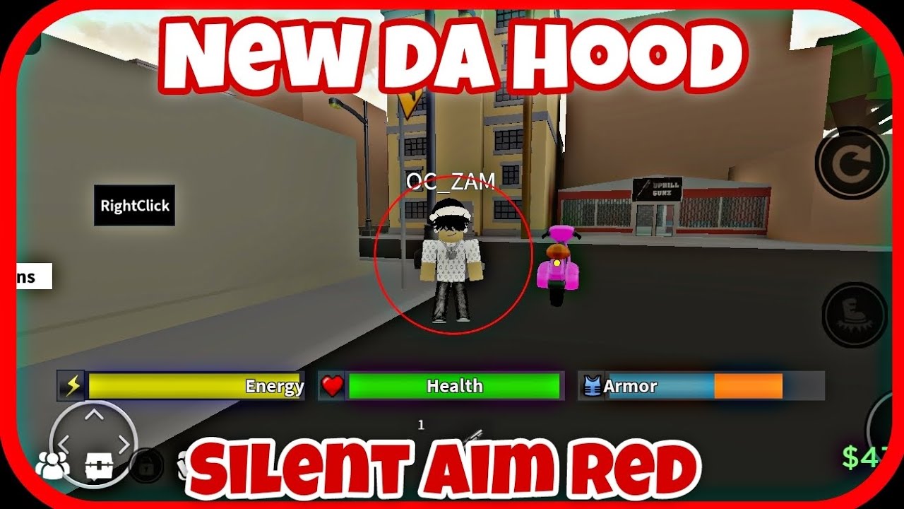 "New" da hood Mobile Aimlock Script |Best Silent Aimlock Red | Works ...