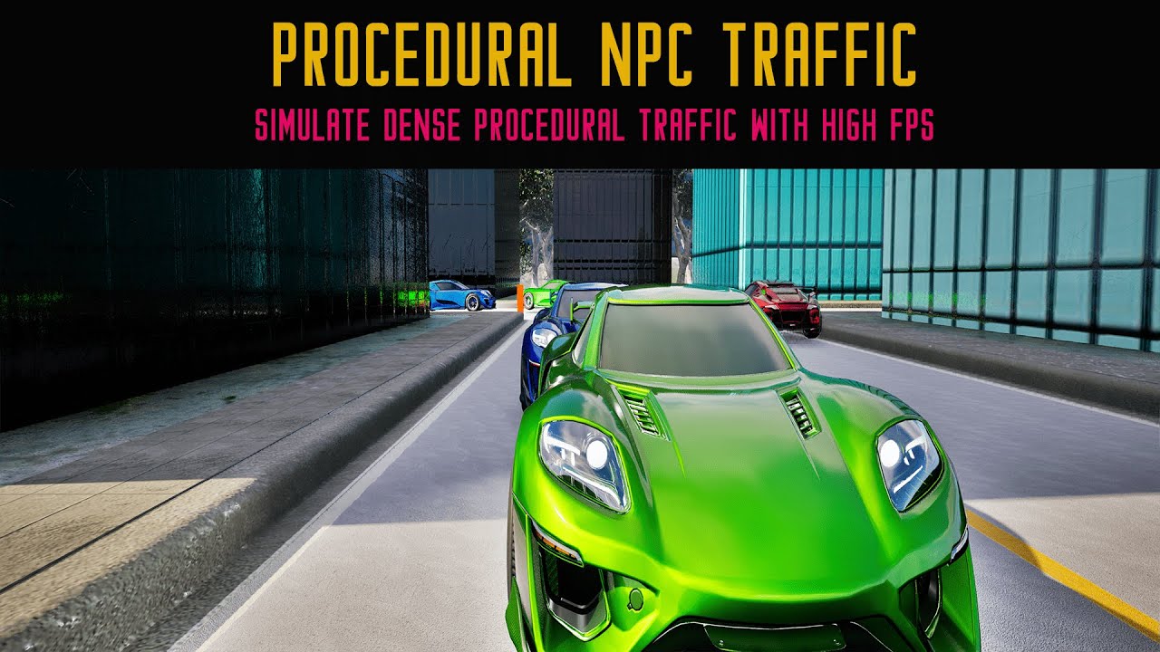Procedural NPC Traffic Tutorial | Fab Marketplace Product | Add AI Vehicle Traffic to your game ...