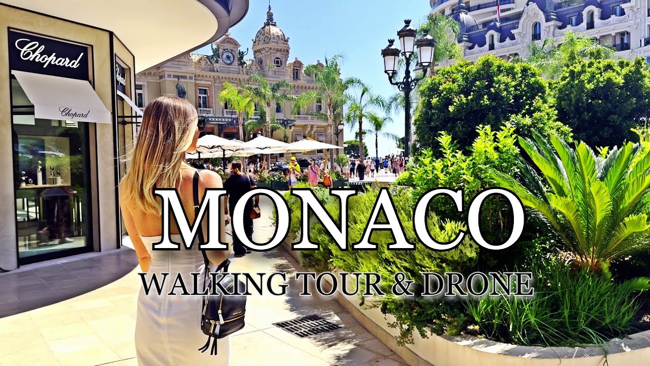 MONACO, Monte Carlo 4K | Walking Tour & Drone | The Richest Country in ...