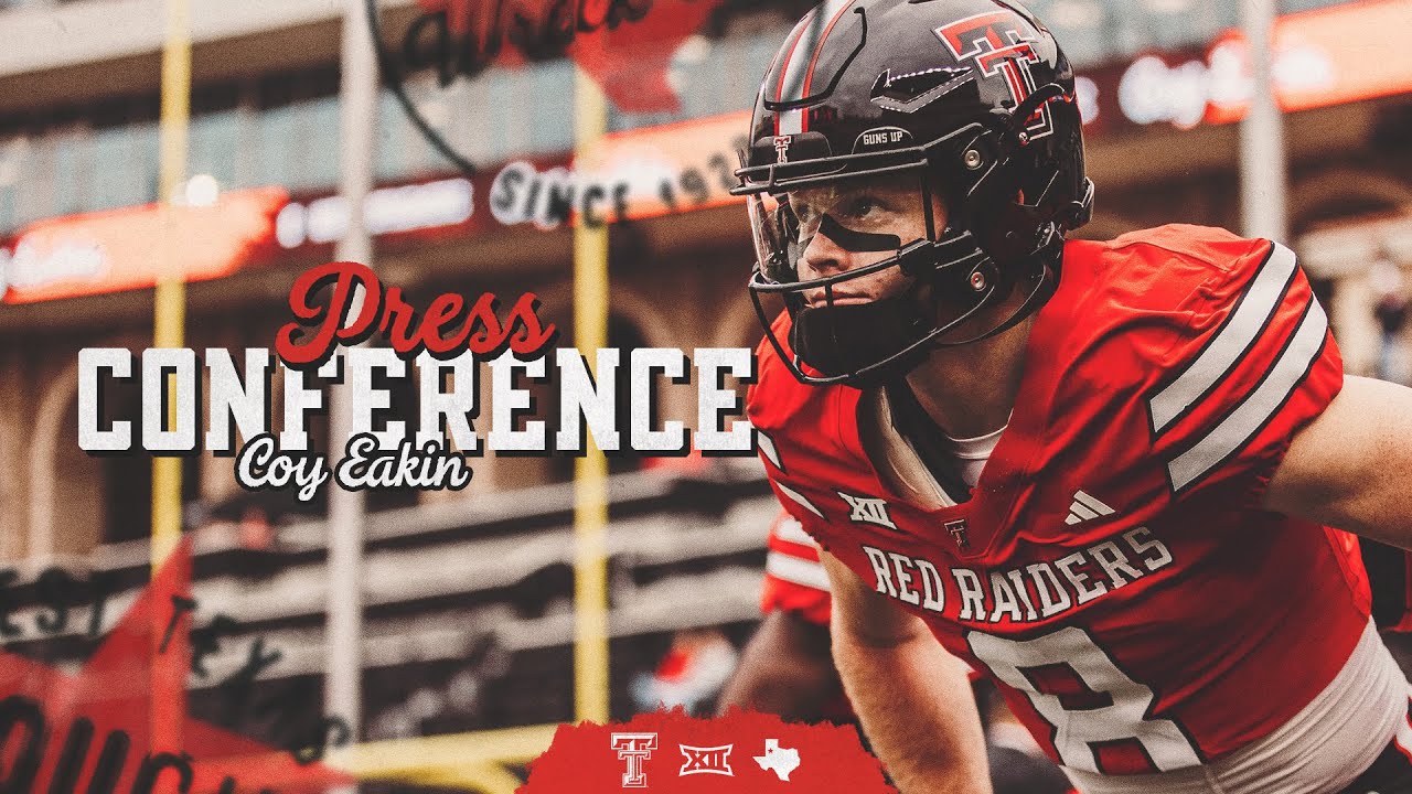 Texas Tech Football: Coy Eakin Media Availability | Oct. 29, 2024 - YouTube