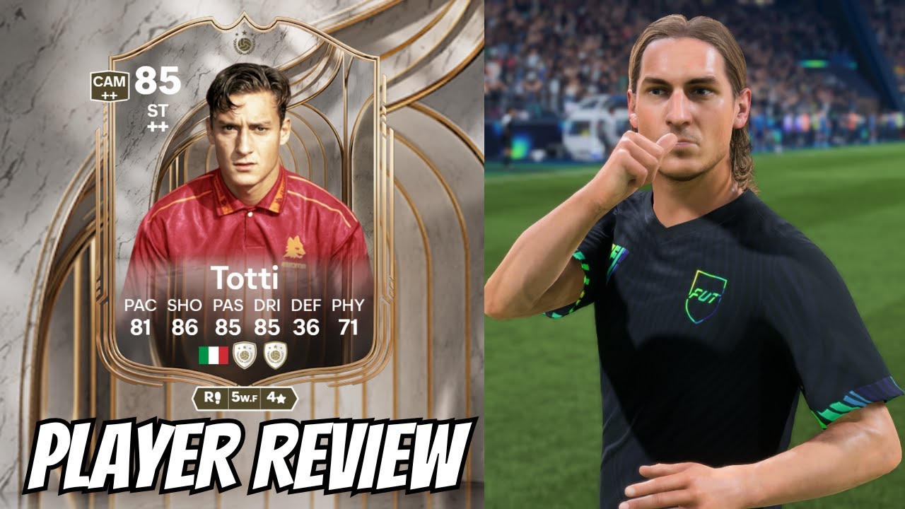 GOOD CARD?🤔 85 ICON Totti PLAYER REVIEW EA FC 26 - YouTube