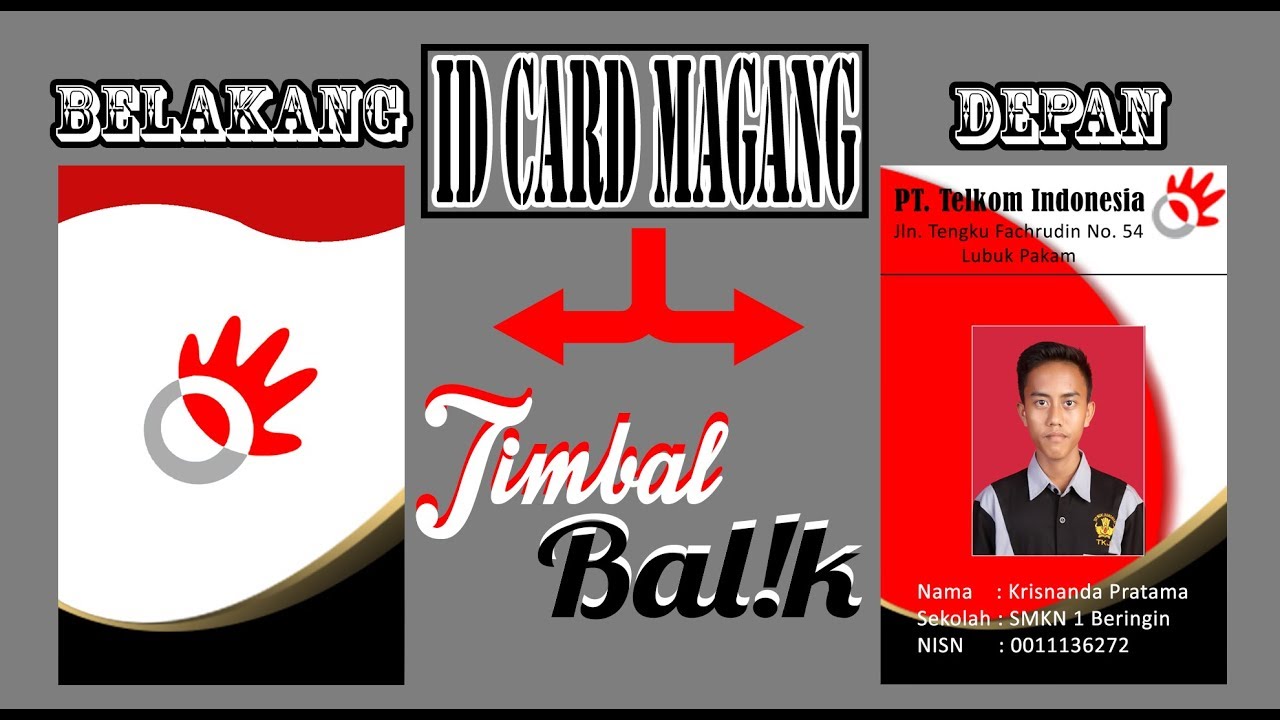 Membuat ID Card Magang Menggunakan Photoshop CS6 / Bet Nama Magang | Co ...