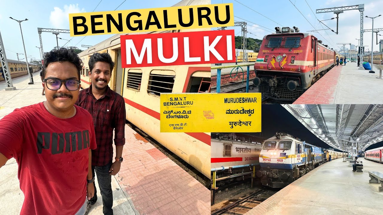 Bengaluru to Mulki | Journey on SMVT Bengaluru - Murdeshwar Express | 3 ...
