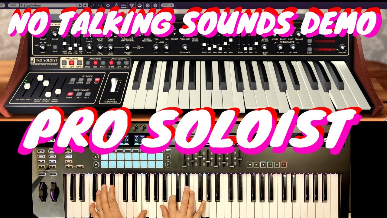 🔥 PRO SOLOIST Synth Cherry Audio NO TALKING ALL PLAYING SOUNDS DEMO ...