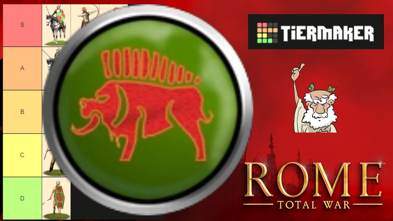 Tierlist of Gaul's Units Roster in Rome: Total War - YouTube
