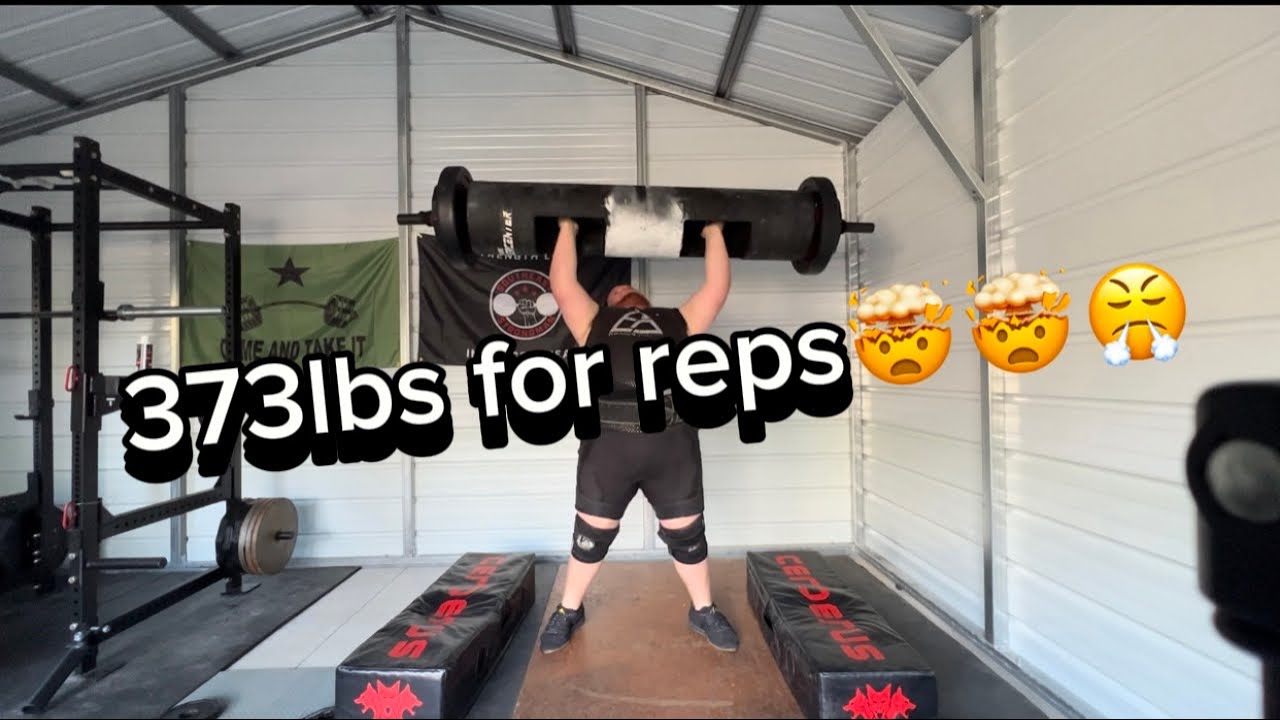 STRONGMAN EVENT SESSION/ 373lbs log press!/ 18 years old!! - YouTube