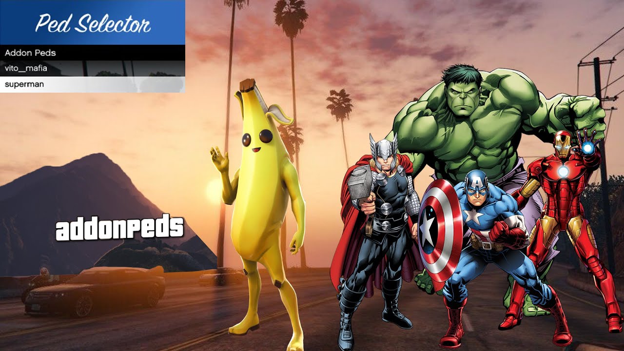HOW TO INSTALL ADDONPEDS IN GTA 5 | PEELY FORTNITE | #gta5 - YouTube