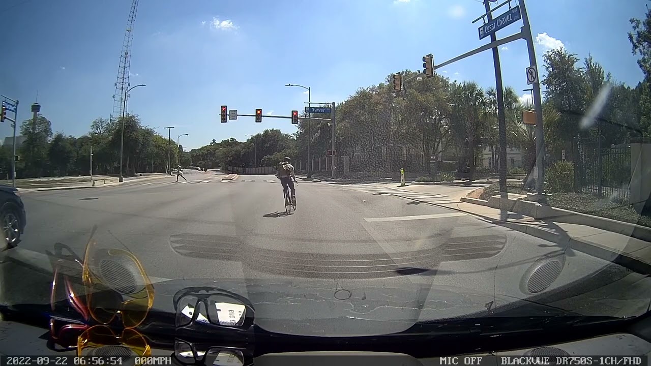 stop lights only apply to cars I guess - YouTube