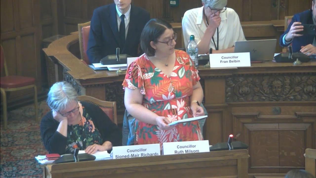 Cllr Ruth Milsom council question on NHS75 and unpaid carers - YouTube