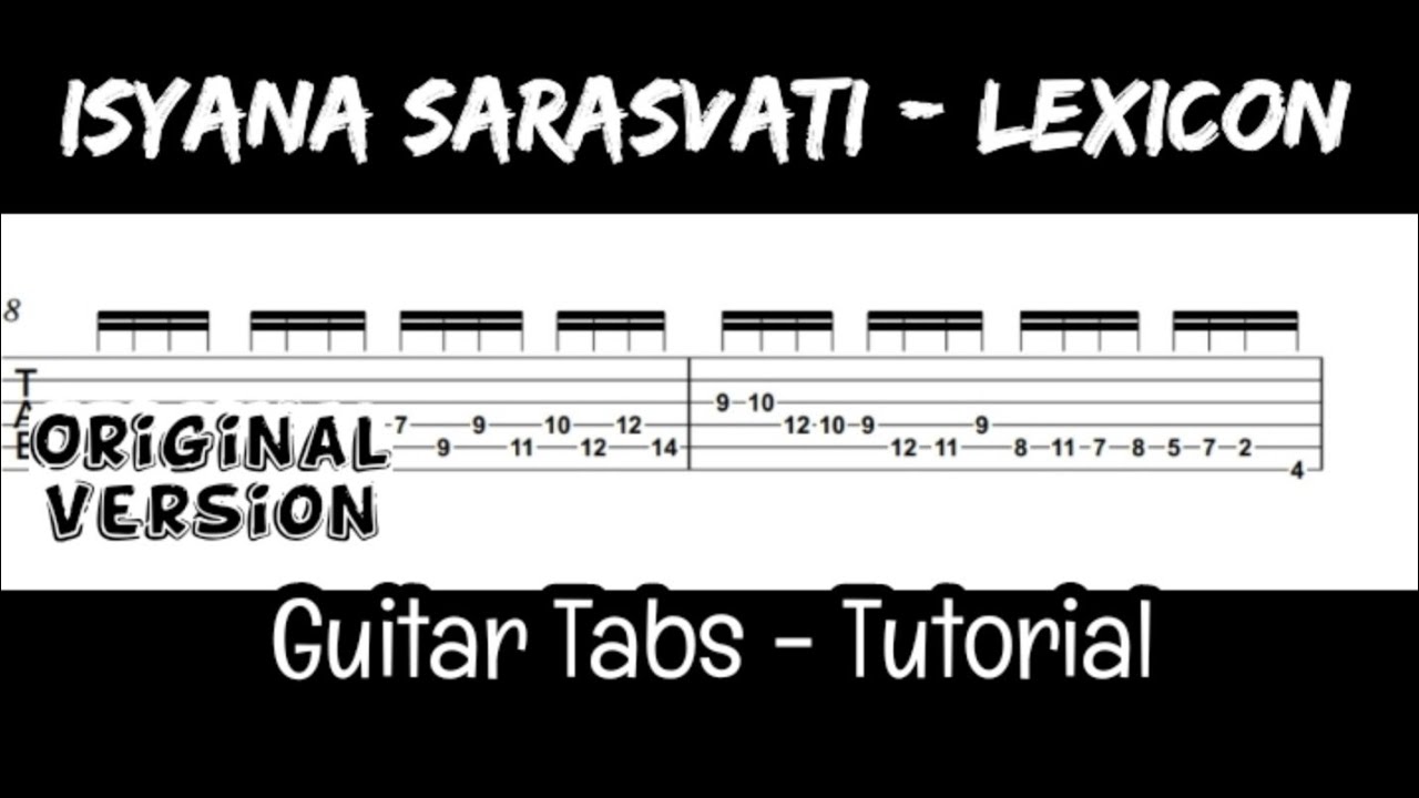 Isyana Sarasvati - LEXICON (Intro) Guitar Tabs | Tutorial - YouTube