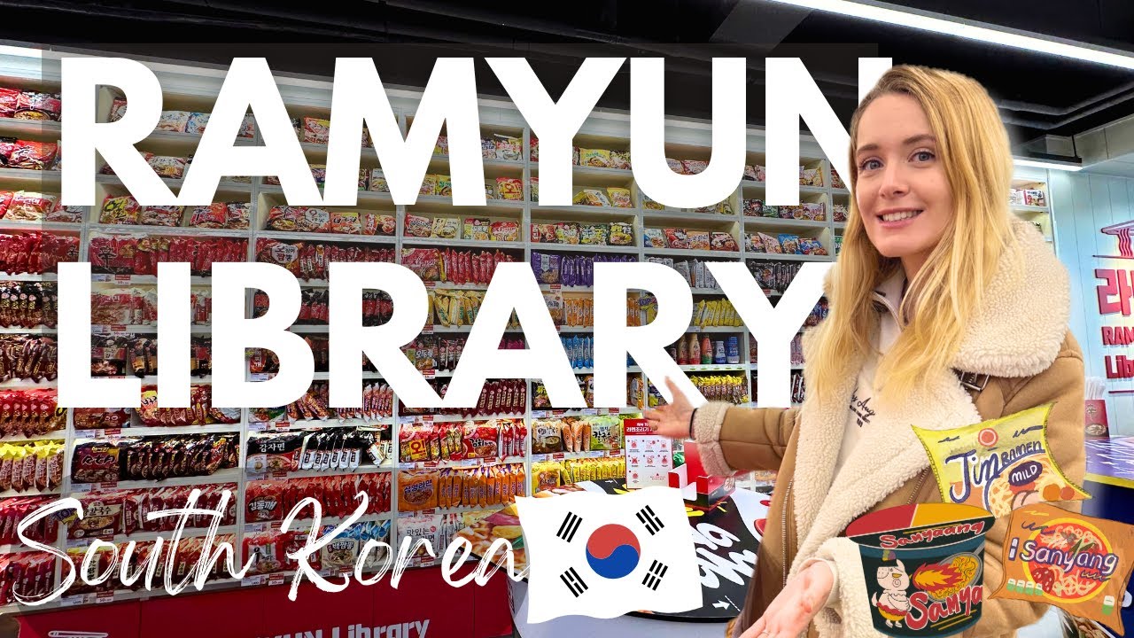 Have you ever seen a Ramyun Library??🍜🤔- Seoul, SOUTH KOREA 🇰🇷 - YouTube
