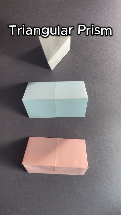How to make a Triangular Prism? | DIY Triangular Prism #diy #art # ...