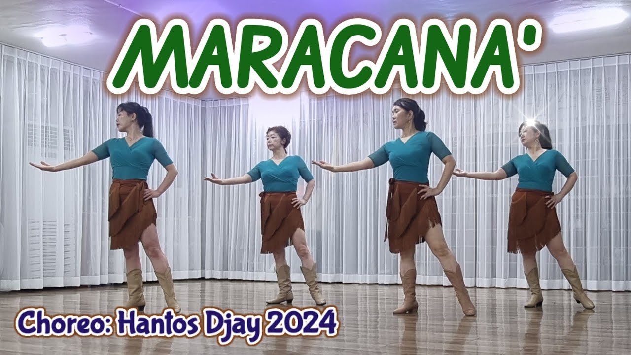 MARACANA' Line Dance/ Choreo: Hantos Djay- February 2024 - YouTube