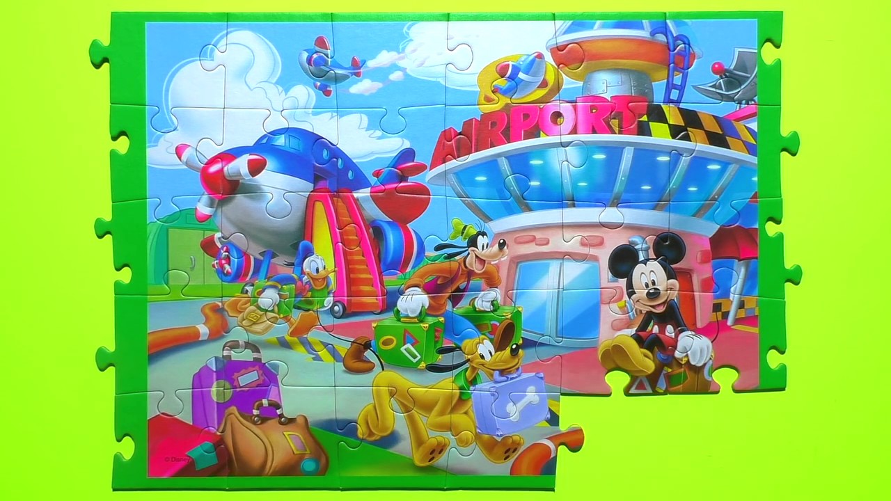 Jigsaw Puzzle Games MICKEY MOUSE Clubhouse Puzzles Kids Learning Toys ...