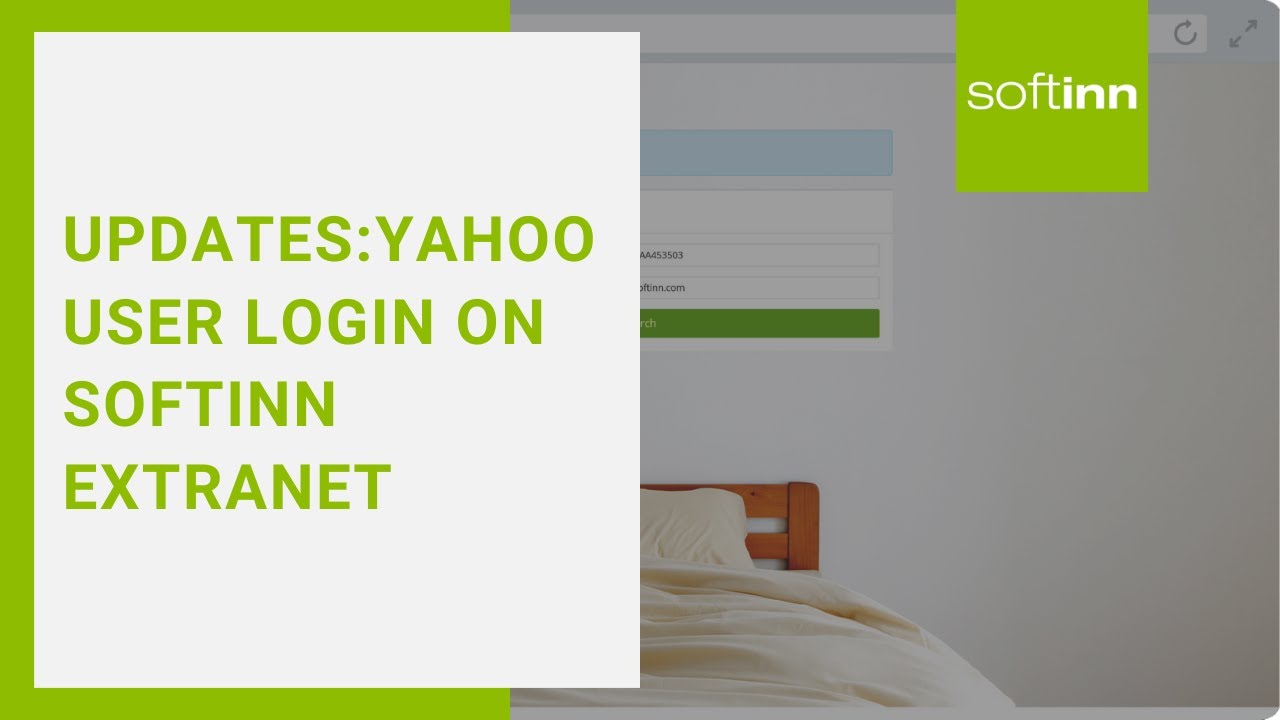 Updates: Yahoo User Login on Softinn Extranet (Hotel Booking Engine ...