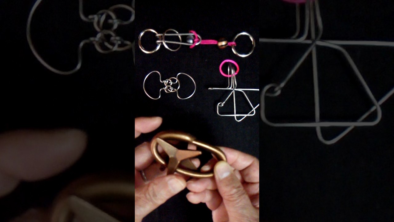 益智玩具 : Wire Puzzles; String-ring-puzzles; Cast puzzles ! - YouTube