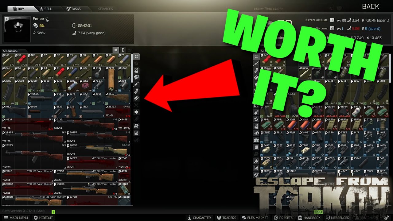 Escape From Tarkov - Is FENCE Worth Sniping Items For PROFIT? - YouTube