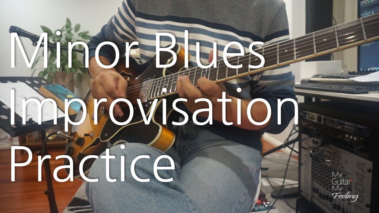 Improvisation Practice on Slow minor Blues Backing Track - YouTube