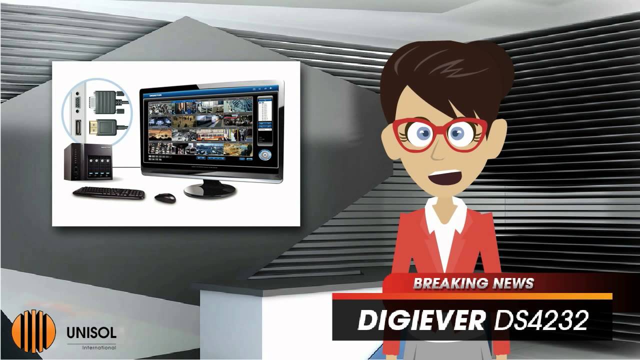 The New Digiever DS4232: Linux-Embedded Standalone NVR with Full HD Local Display - YouTube