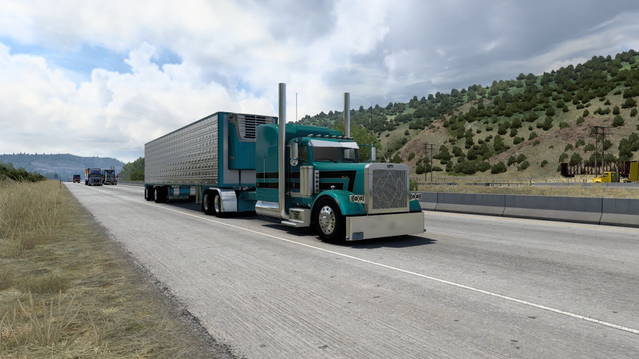 American Truck Simulator Ride Along #51 Rolling Peterbilt 389 - YouTube