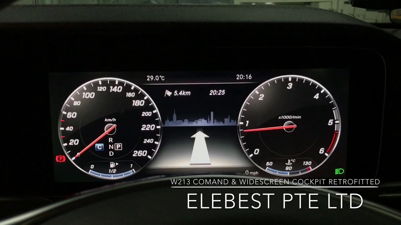 Mercdes-Benz W213 E220d COMAND & WIDESCREEN COCKPIT RETROFITTED - YouTube