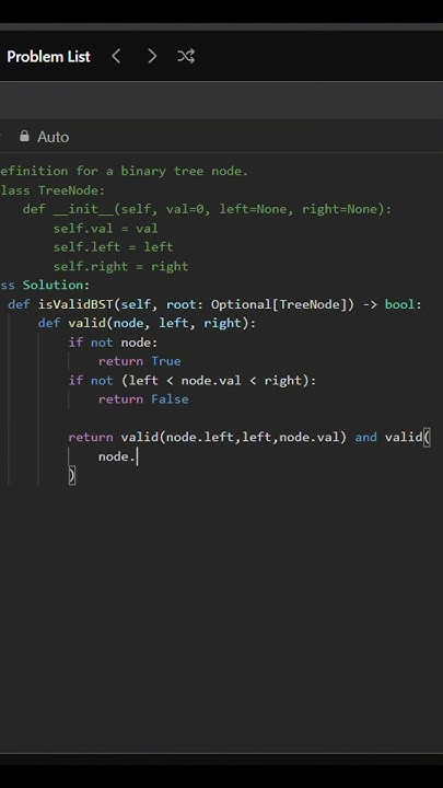 #day62 | LeetCode | problem: Validate Binary Search Tree - YouTube