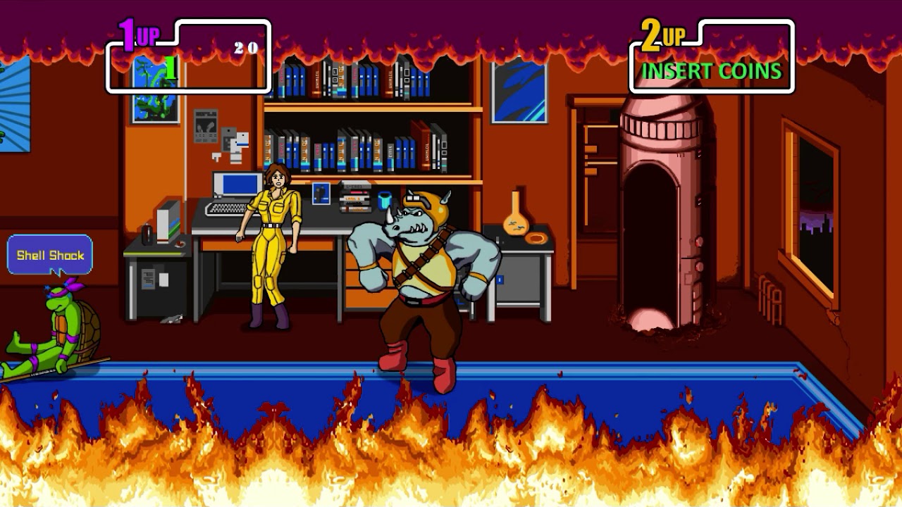 Tmnt arcade hd remaster 4.8 (Hard mode XD) - YouTube
