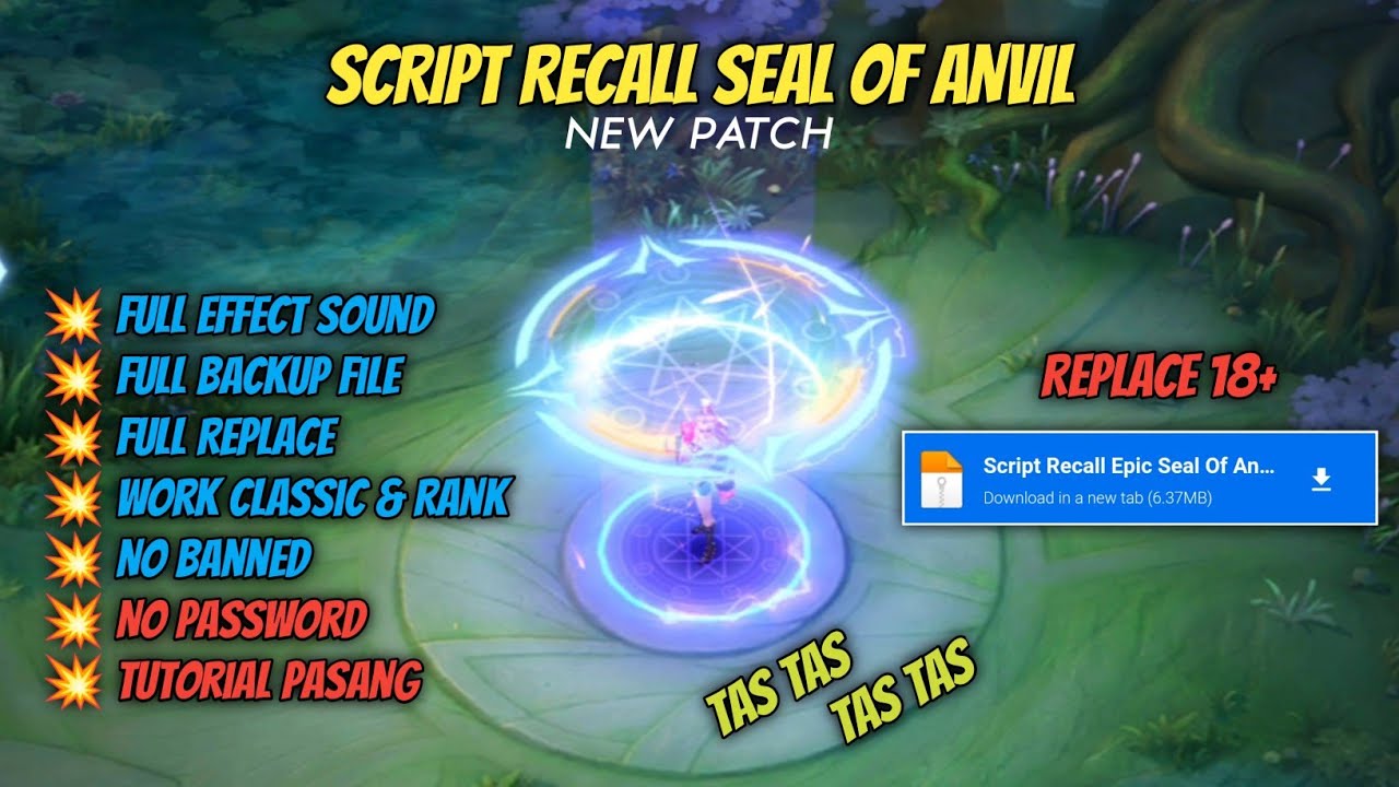 Script Recall Tas Tas Seal of Anvil - No Password - Full Effect Voice ...