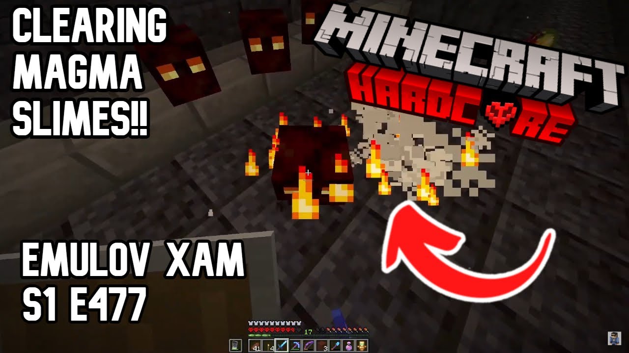 Clearing Magma slimes!! Minecraft Hardcore Let's play S1 E477 - YouTube
