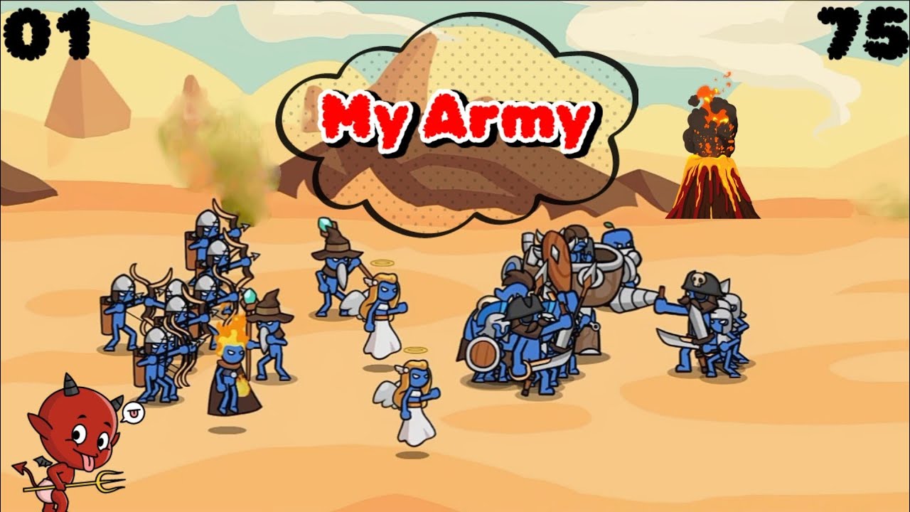 Stick Battle Full GamePlay Level 1 To 75 | Stick Battle For fun for ...