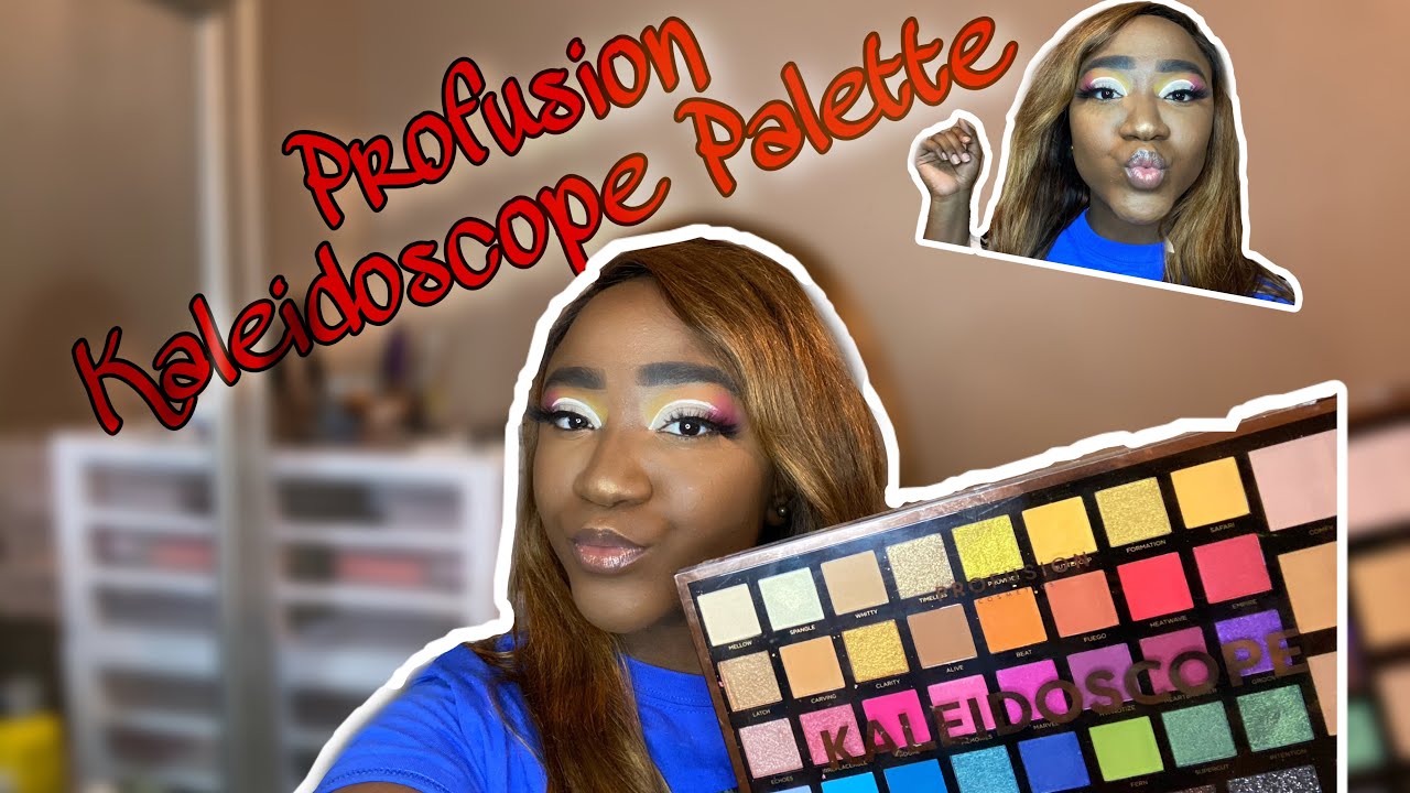 Colorful Cut Crease eyeshadow tutorial | Profusion Kaleidoscope Palette ...