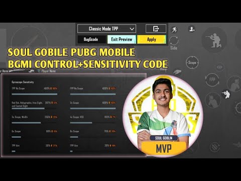 SOUL GOBILE 2.6 Sensitivity Code/ SOUL GOBILE Control Code | BGMI ...