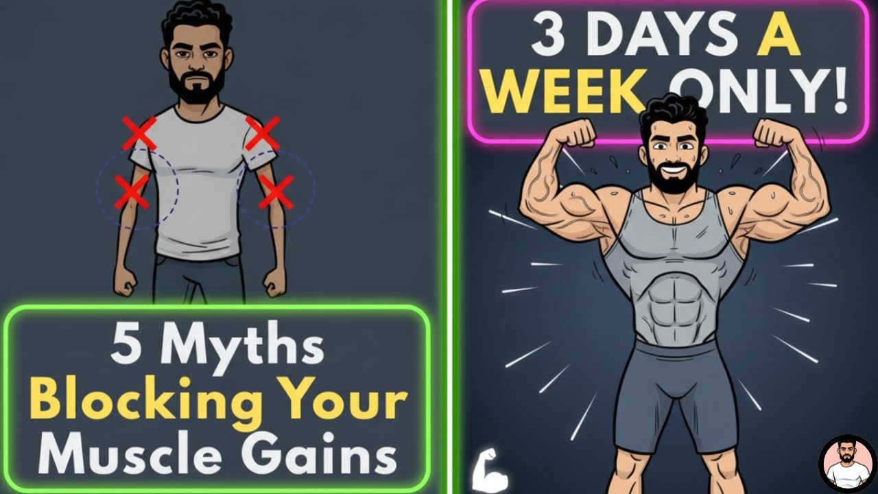 5 Myths Blocking Your Muscle Gains | This 3 Day Workout Plan Will ...
