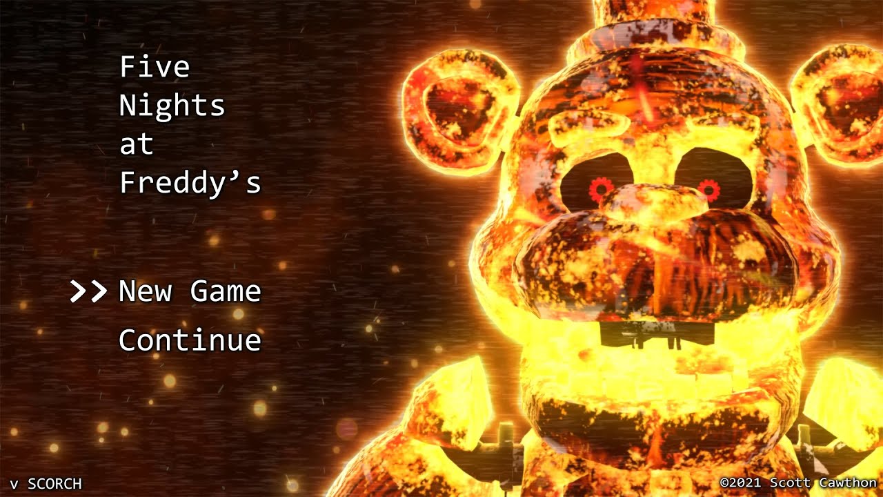 Five Nights at Freddy's - Scorch Main Menu - YouTube
