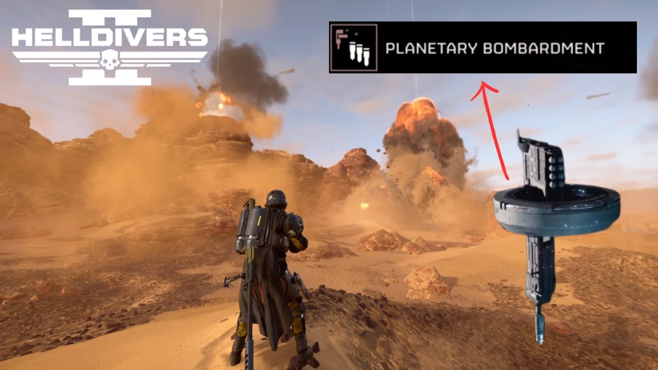 Helldivers 2 Democracy Space Station Planetary Bombardment Showcase - YouTube