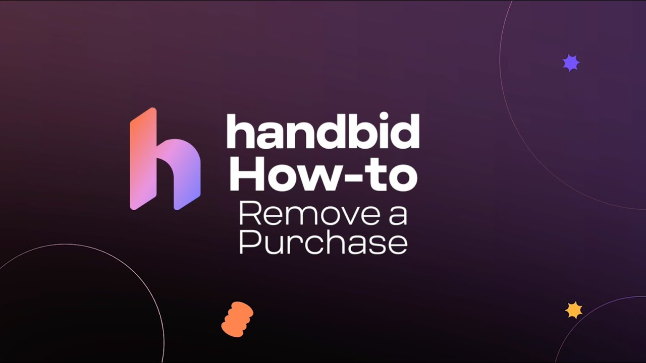 How to Remove a Purchase from an Item in Handbid | Handbid How-To - YouTube