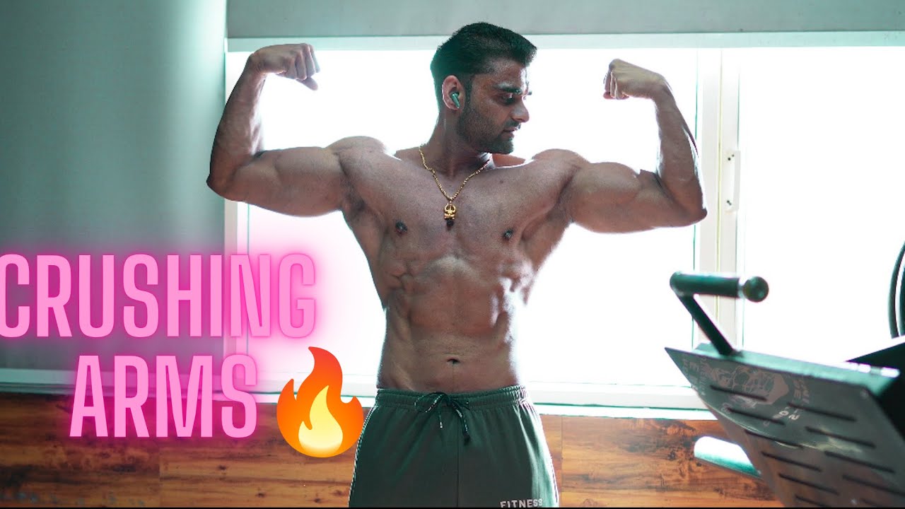 Arms Day matlab Tagda workout || Fitness Vlogging || ft. Delta_sachin1 ...