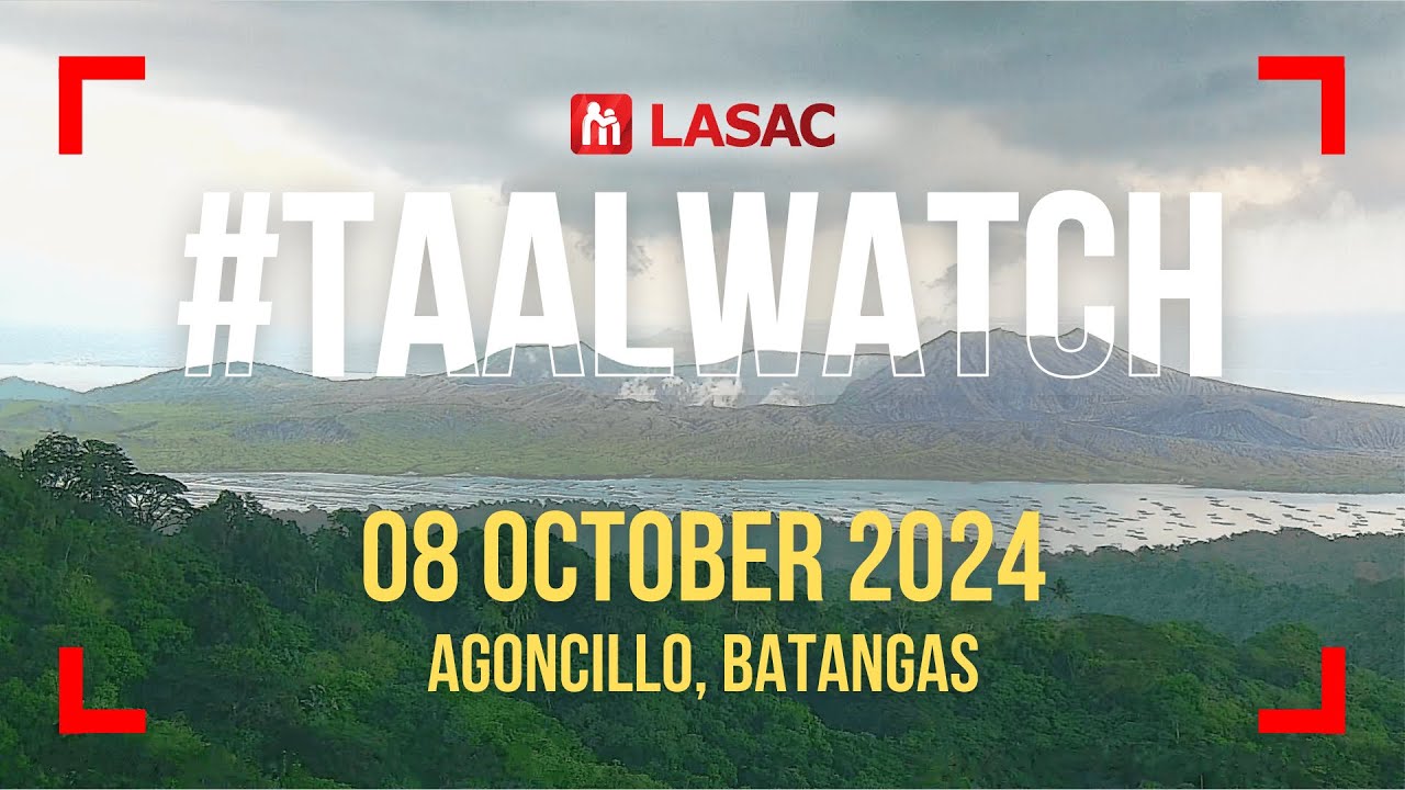 🔴 TAAL VOLCANO LIVE | 08 OCTOBER 2024 | Alert Level 1 - YouTube