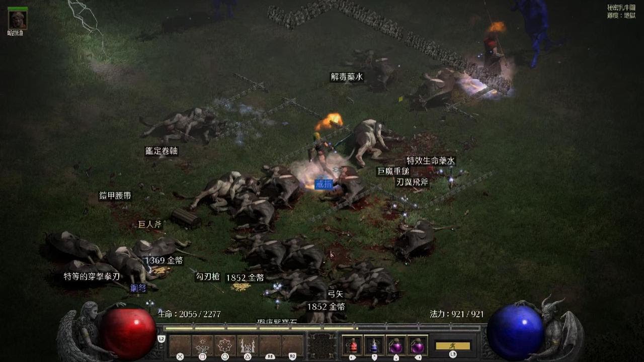 PS5 D2R 陷阱刺 地獄牛關 - YouTube