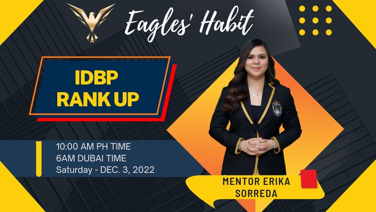 IDBP Rank Up by Mentor Erika Roma Sorreda - YouTube