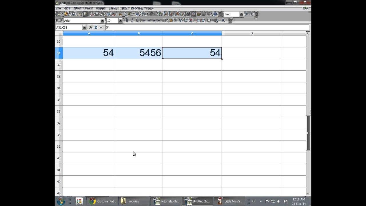 OpenOffice Calc functions: SUM - YouTube