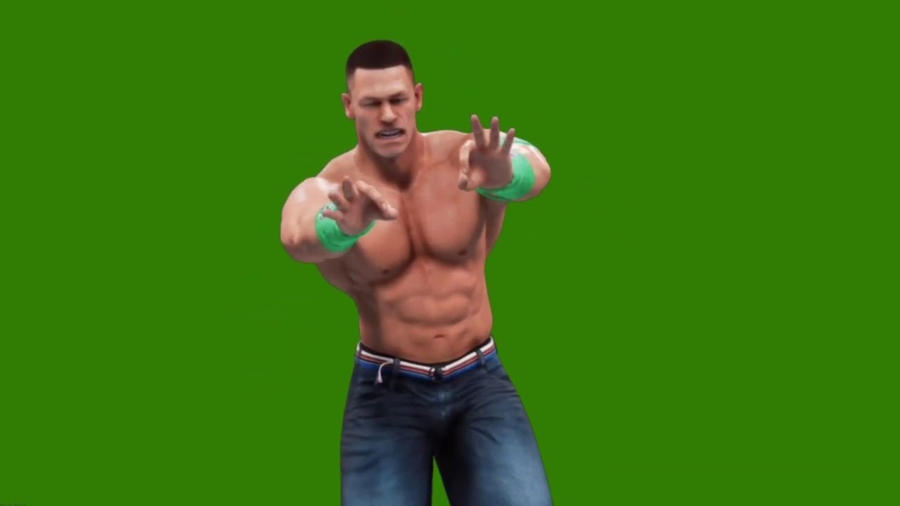 John Cena WWE 2K19 Green screen - 4 - YouTube