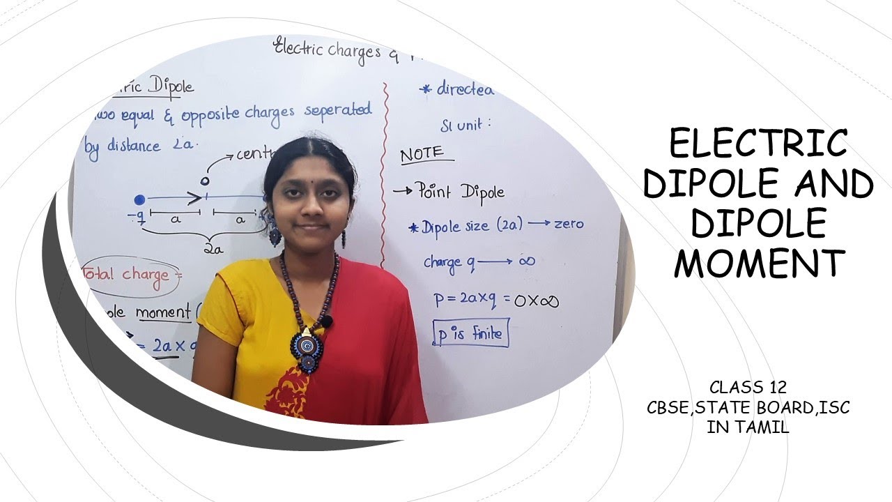 ELECTRIC DIPOLE AND DIPOLE MOMENT IN TAMIL CLASS 12 ELECTROSTATICS electric-dipole-and-dipole-moment-in-tamil-class-12-electrostatics