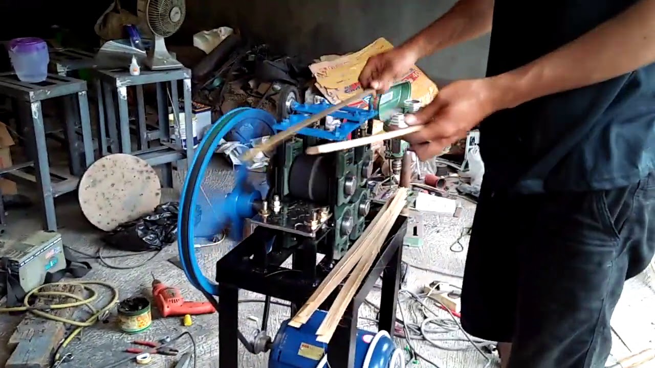 MESIN irat bambu mini terbaru, dan simpel, - YouTube
