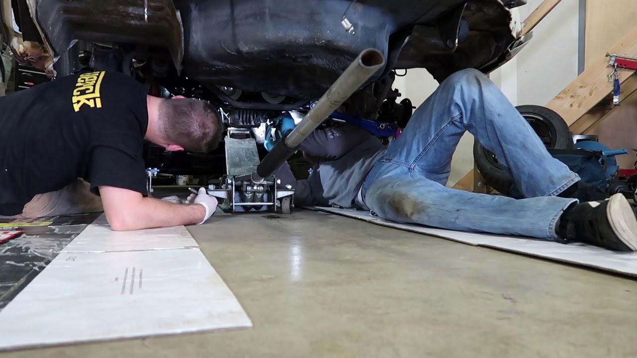 Installing the subframe and diff into the SC300! - YouTube