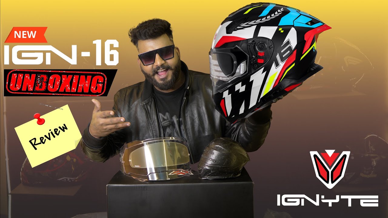 New Ignyte IGN 16 Helmet Unboxing Review | Better Than Steelbird SXE ...