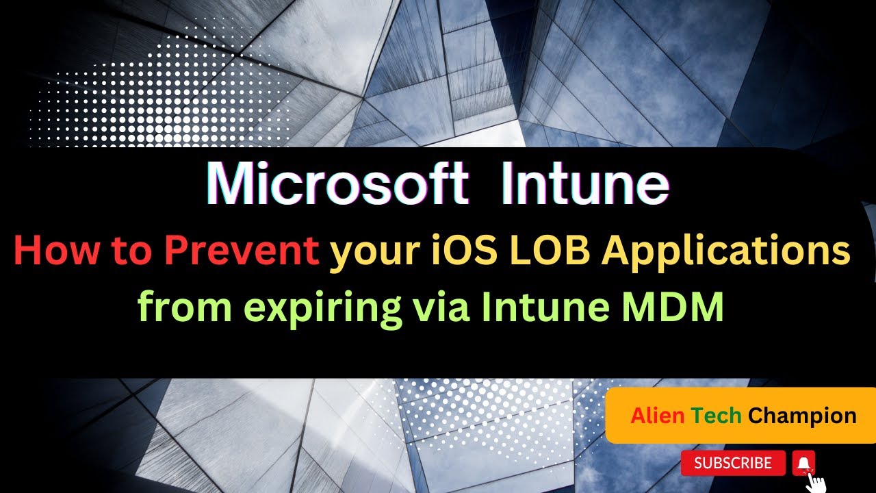 MS178- How to Prevent your iOS LOB Applications from expiring via ...