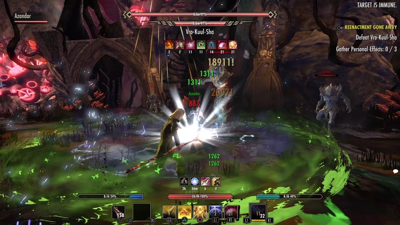 Templar + Azandar vs Apocrypha World Boss Vro-Kuul-Sha in Deepreave ...