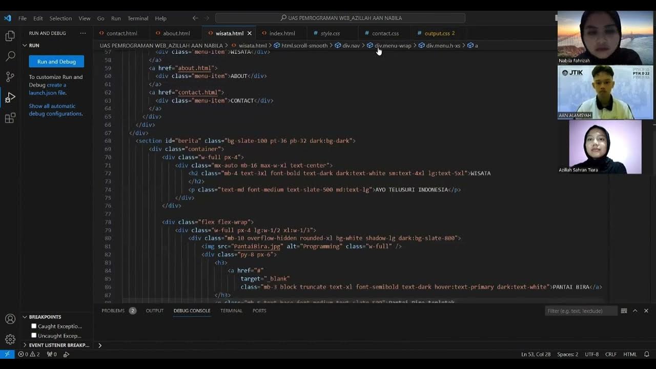 UAS PEMROGRAMAN WEB | KELOMPOK 4 | PEMROGRAMAN WEB | PTIK D 2022 | JTIK FT UNM - YouTube